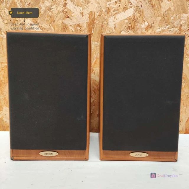 2 X DENON Sc-E313Se Stereo Speakers Wired Speaker Pair Read Description ...