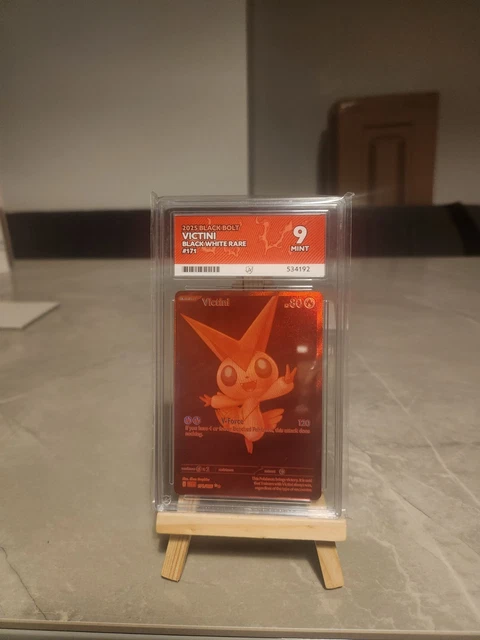POKÉMON TCG VICTINI Card Monochrome Black Bolt BWR 171/086 Ace 9 £330. ...