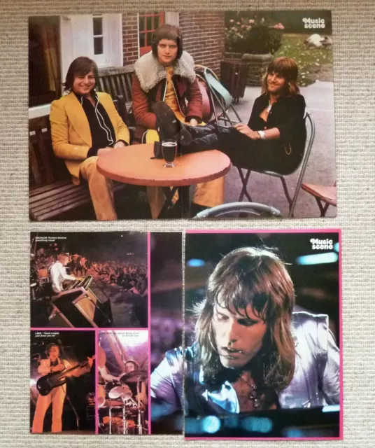 EMERSON LAKE & PALMER MUSIC SCENE Band of The Month Poster & Article ...