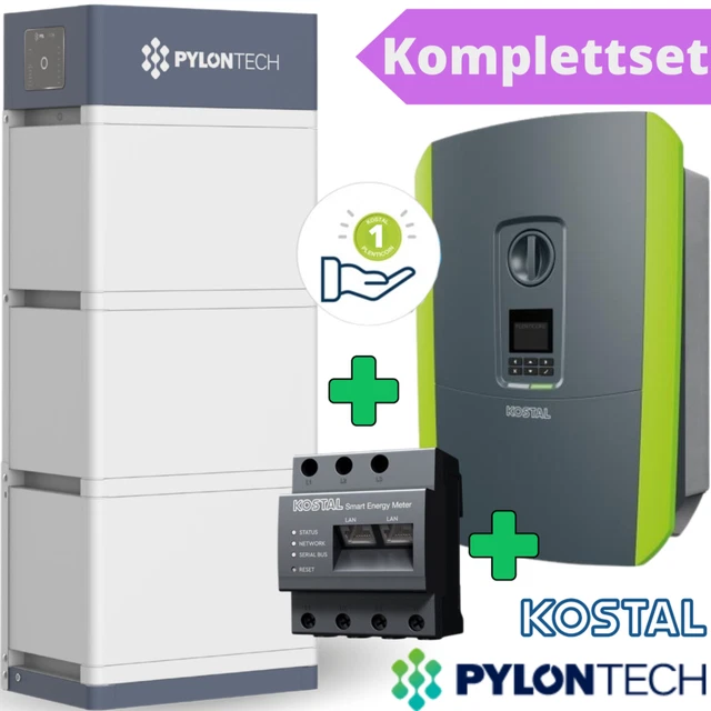 KOSTAL PYLONTECH COMPLETE Set Plenticore Inverter Pylontech Storage ...