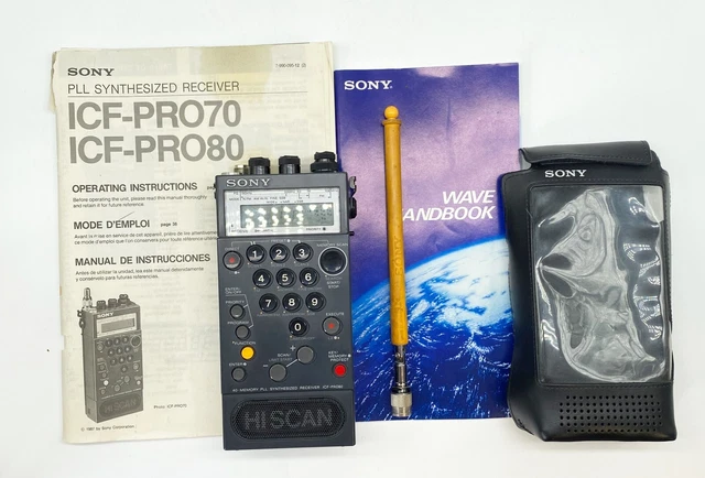 SONY ICF-PRO80 PLL Synthesized FM/LW/MW/SW Receiver Weltempfänger mit ...