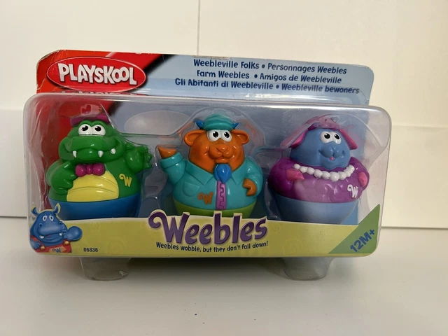 WEEBLES WOBBLE PLAYSKOOL Hasbro boxed NEW Weebleville Folks £15.00 ...
