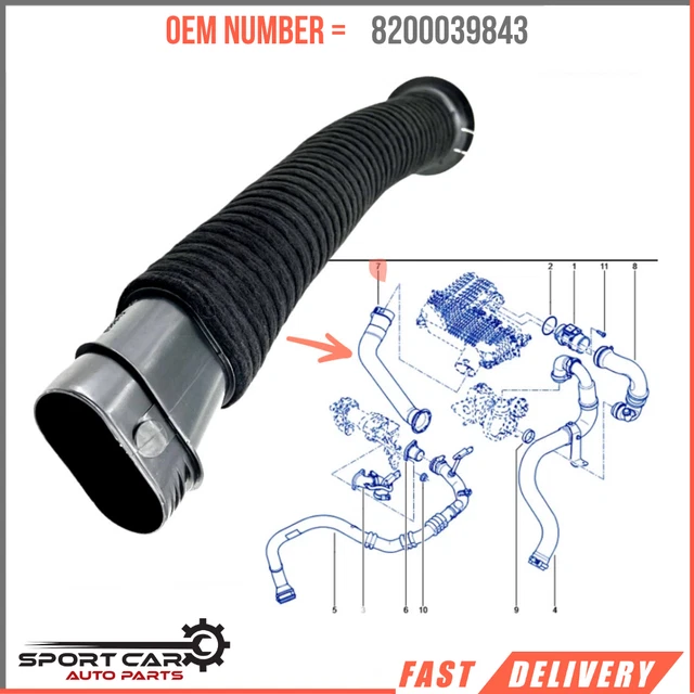 KIT FILTRE À air plastique 56 cm pour Renault Clio 2 Kangoo 2 1.5 Dci ...