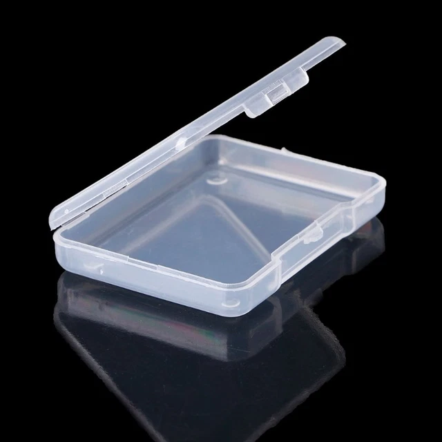 RECTANGULAR PLASTIC CLEAR Transparent Storage Box Collection Container ...