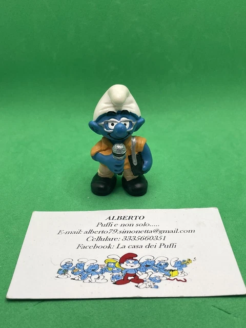 PUFFI SMURFS PUFFO Reporter Giornalista Smurf Reporter Anchorman 20478 ...