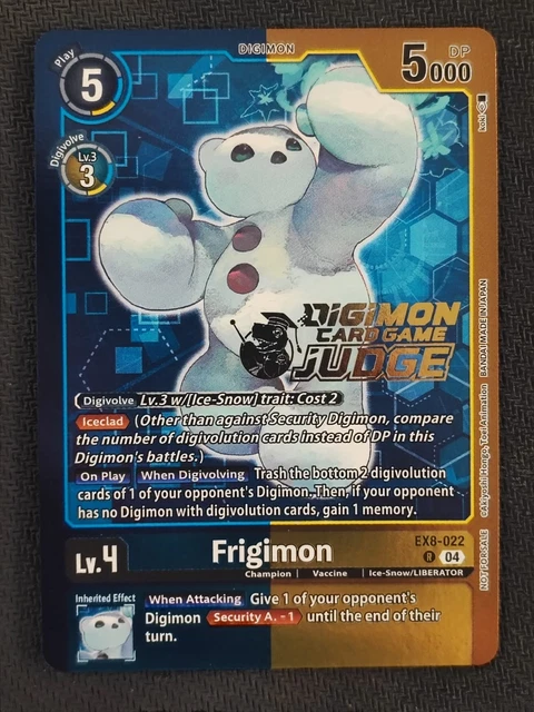 DIGIMON CARD GAME - Frigimon - Judge Card EX8-022 EUR 30,00 - PicClick IT