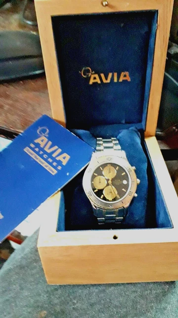 VINTAGE AVIA POLAR Star Chronograph Watch Rare Model £38.00 - PicClick UK