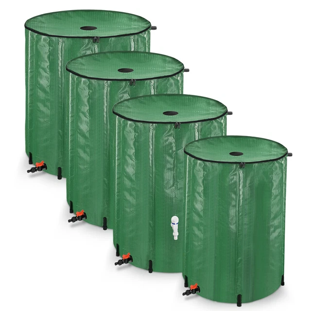 200-750L FALTBARE REGENWASSERTANK Regenfass Regenwassertonne Wassertank ...