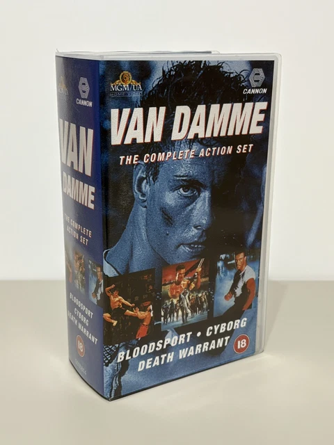 VAN DAMME THE Complete Action Set VHS Bloodsport Cyborg Death Warrant ...