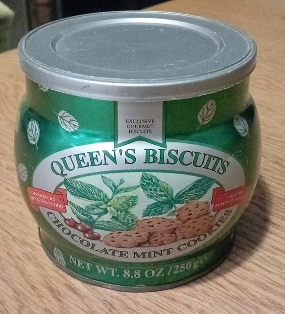 ANCIENNE ROND BOÎTE Boite de Conserve à Biscuits Queen `S Biscuits 🍪 🍪 🍪 EUR 2,00 - PicClick FR