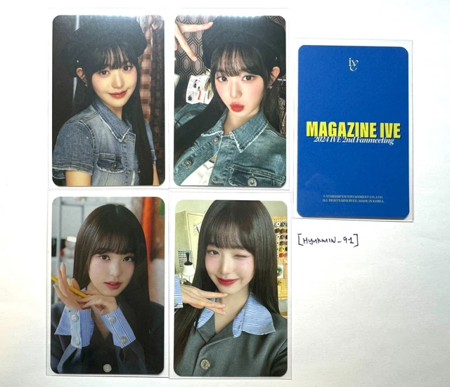 IVE WONYOUNG PHOTOCARD Set - 2024 IVE 2nd Fanmeeting [Magazine IVE] MD 4 PC SET £44.99 - PicClick UK