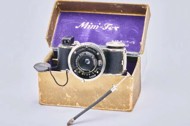MINI-FEX FOTOFEX BERLIN Camera w. Meyer Görlitz Trioplan 3,5/2,5cm a ...