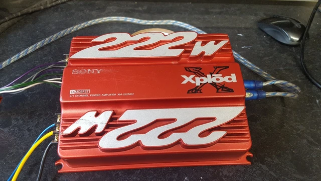 SONY XM-222MK2 222W Mosfet 2 1 Channel Amplifier Amp,Stereo Speakers Or ...