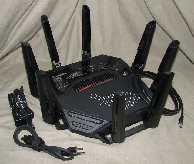 ASUS ROG RAPTURE GT-BE98 Pro Wireless Quad-Band Multi-Gig Gaming Router ...