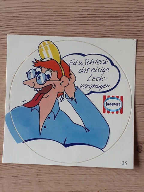VINTAGE LANGNESE EIS Aufkleber Sticker 80er Ed von Schleck Nr. 35 EUR 3,50 - PicClick DE
