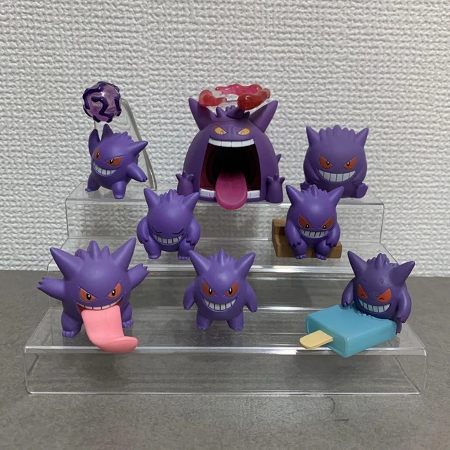 POKÉMON GENGAR COLLECTION Set Figures Oggetto da collezione interno PVC ...