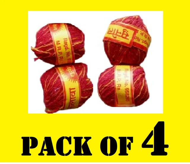 KALAWA POUR POOJA Mauli Fil sacré rouge et jaune Puja Kalawa pour main ...