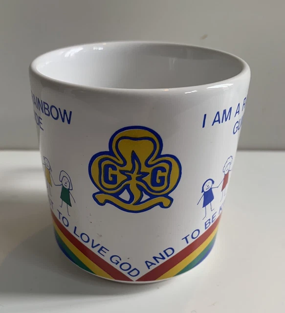 VINTAGE GIRL GUIDE I Am A Rainbow Guide Mug Small 3” £15.00 - PicClick UK