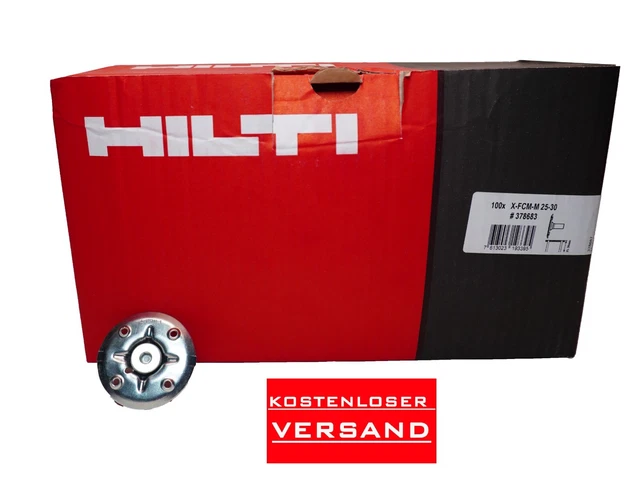 HILTI 100STK Halteflansch X-FCM-F 28/33 Befestigung von Gitterrosten ...