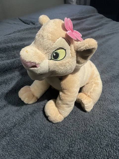 THE LION KING Nala Plush 12” Pink Flower Stuffed Toy Disney Store ...