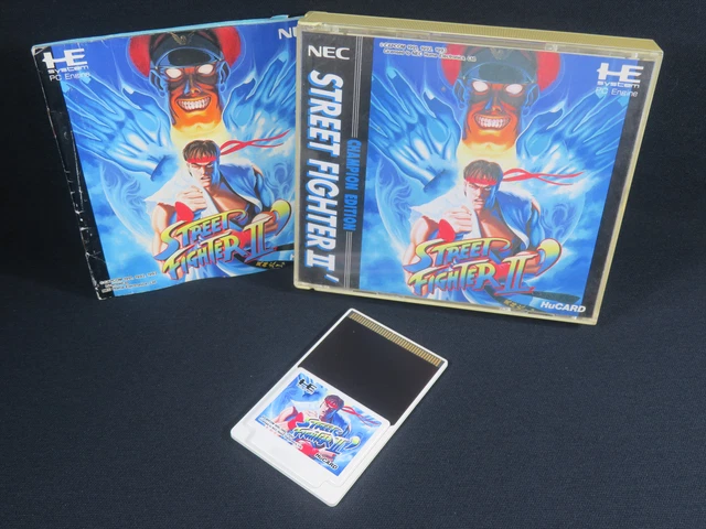 PC ENGINE STREET fighter II dash 2 II' ' NEC hu card hucard game Japan ...