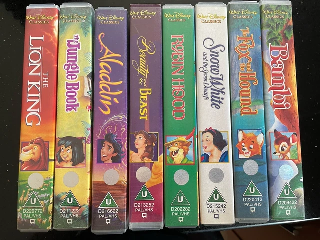 COLLECTION OF 16 Vintage Walt Disney Animated Vhs Video Cassettes £5.42 ...