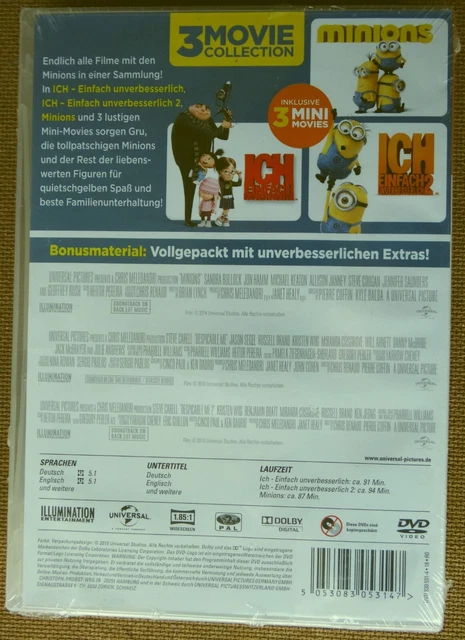 MINIONS · 3 Movie Collection · DVD Video · FSK 0 · Neu + OVP EUR 8,95 ...