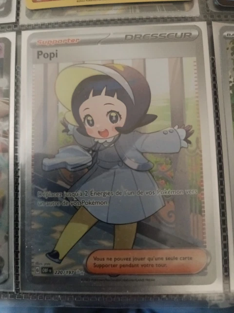 CARTE POKÉMON SECRÈTE Popi 220/197 Flammes obsidiennes EV03 - FR - Mint ...