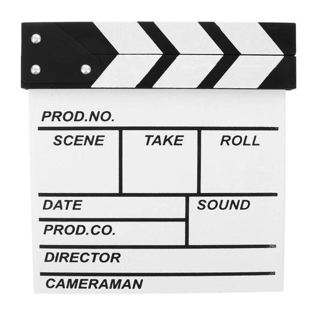 MOVIE FILM CLAPPER Board Directors Clapperboard Props for Making $27.78 ...