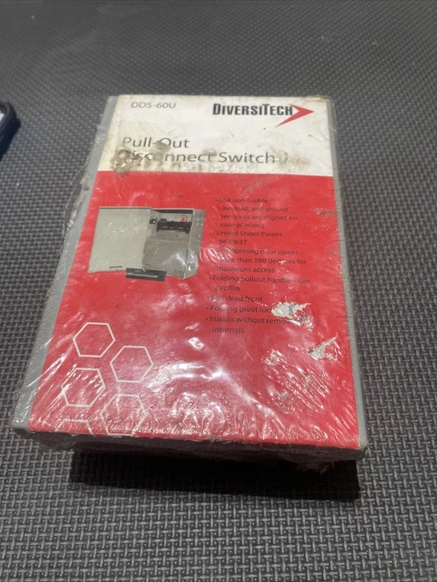 NEW $89 DIVERSITECH DDS-60u Pull-out Disconnect Switch 60 Amp $10.47 ...