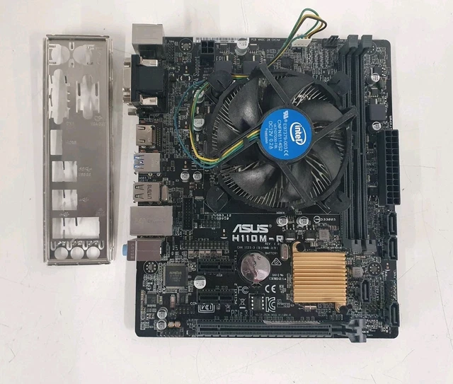 ASUS H110M-R REV1.01 LGA1151 DDR4 Core i3,i5,i7 6th 7th Gen CPU Sup. Motherboard £29.99 ...