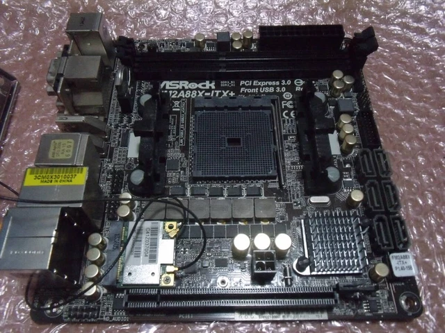 ASROCK FM2A88X-ITX+ REV 1.01 Socket FM2+ Mini ITX MB with IO Panel ...