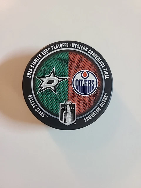 2024 NHL PLAYOFFS Puck Dallas Stars Vs. Edmonton Oilers Western ...