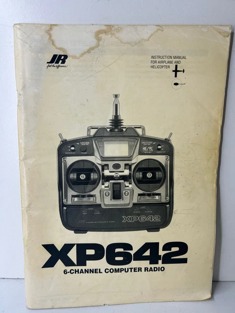 JR XP642 6-CHANNEL Computer Radio Instruction Manual £9.99 - PicClick UK