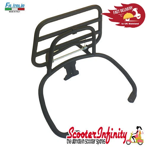 CARRIER/RACK REAR MATT BLACK Vespa GTS/GTS Super/GTV FA Italia £86.95 ...