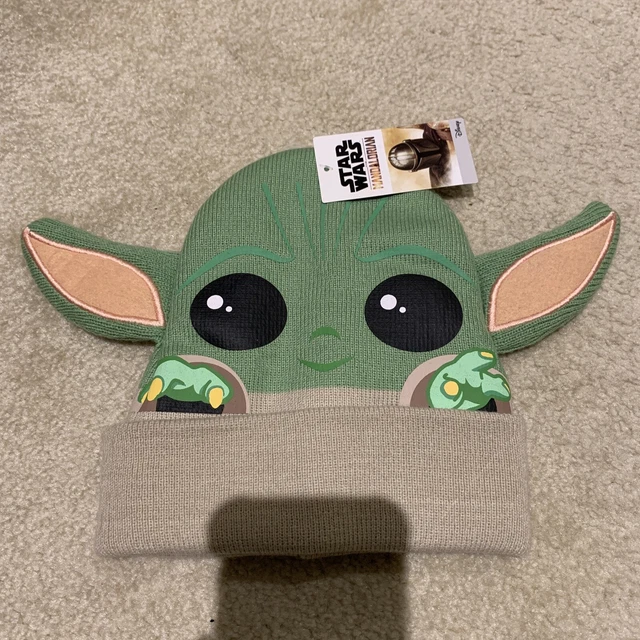 STAR WARS MANDALORIAN Baby Yoda Grogu Beanie Toque Hat Cap One Size NEW ...