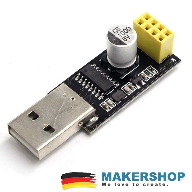 USB ESP8266 ESP01 Serial Adapter Programmer ESP 01 UART Arduino $4.04 ...