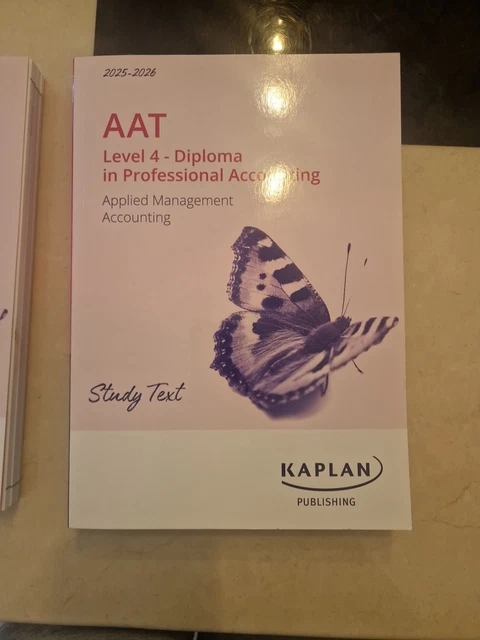 AAT LEVEL 4 Diploma Applied Management Accounting 2025-26 Study Text £ ...
