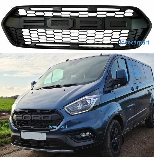 FOR FORD TRANSIT Custom Grill 2018-2021 Raptor Style Trail Sport Bumper ...