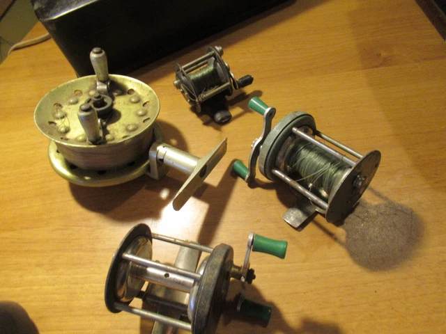 LOT DE 4 Anciens Moulinets de pêches TBE EUR 20,00 - PicClick FR