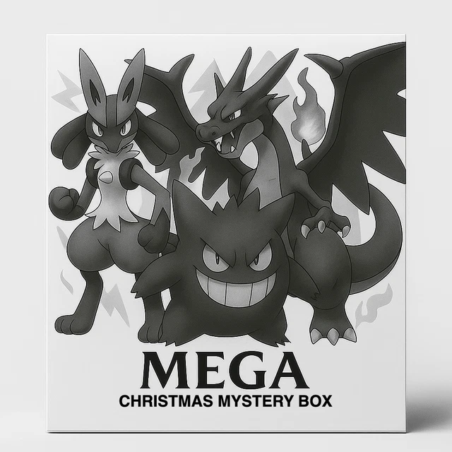 POKÉMON TCG MEGA Christmas LIMITED Mystery Box /20 - Sealed Packs ...