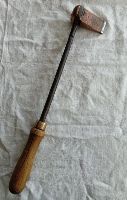 ANCIEN OUTIL FER à souder de zingueur tête en cuivre EUR 15,00 ...
