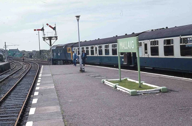 35MM SLIDE BR British Railways Diesel Loco Class 27x2 27018 mallaig ...