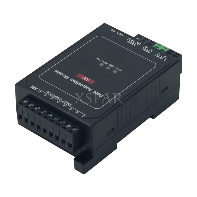 4-20MA 0-10V TO RS485+232 8Channel Analog Acquisition Module AD ...