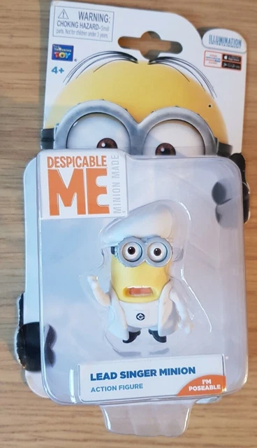 DESPICABLE ME MINION Lead Singer Minion with Poseable Features New ...