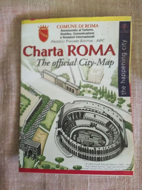MAPPA CHARTA ROMA The official City-Map - Mappa Roma-Vintage Anno 2000 ...