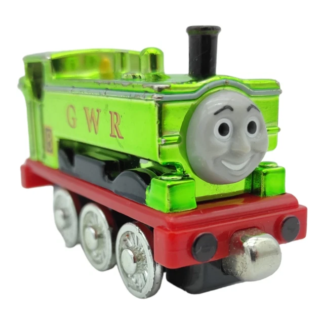 METALLIC DUCK THOMAS & Friends Take Along treno pressofuso 2002 curva ...