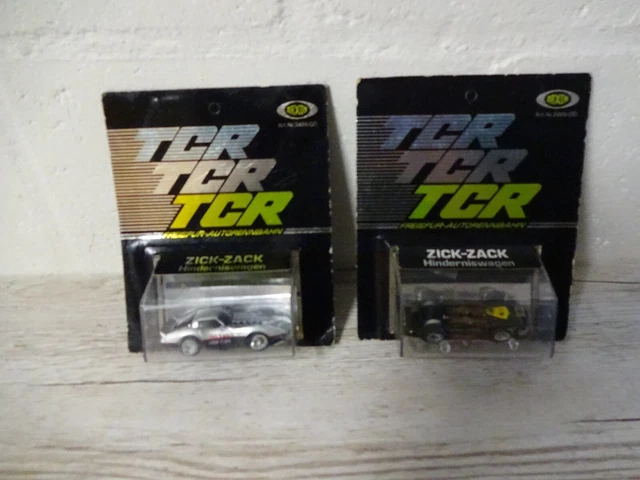 VINTAGE 2 CARS Arxon Ideal TCR Zick-Zack MOC Total Control Racing 1979 ...