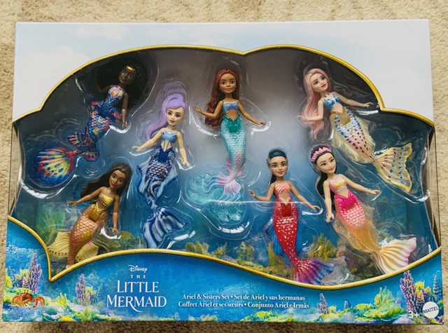 DISNEY THE LITTLE Mermaid Ariel & Sisters Set - 7 Figurines - New and ...