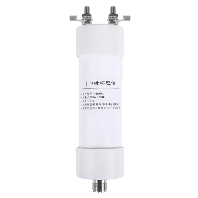 1:9 BALUN 1000W Kurzwellen-Balun-Antenne SSB CW LSB USB AM FM 1-56MHz ...